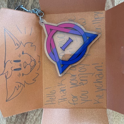 Therian Theta Delta Symbol Pride/lgbtq Double-sided Keychain - Etsy