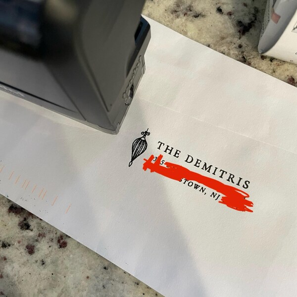 Wedding Logo Envelope Embosser for Wedding Invitations Custom Last Name ...