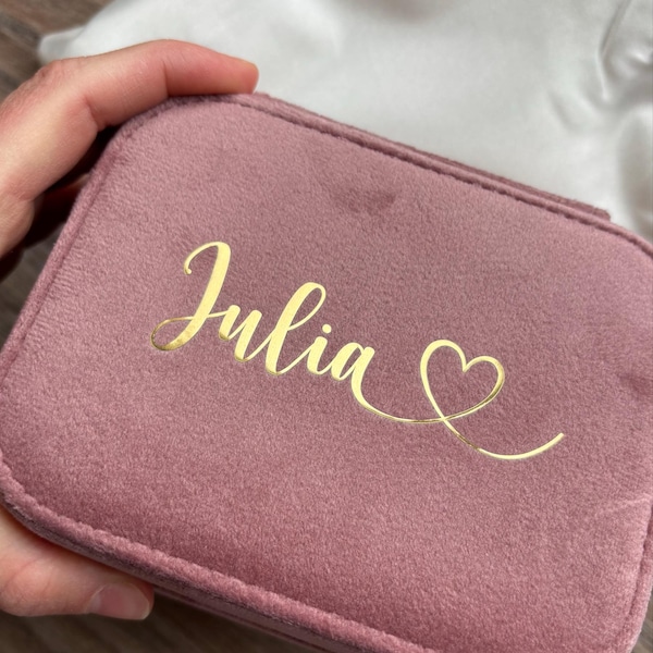 Custom Velvet Jewelry Box, Watch Box for Women, Wedding Gift, Birthday ...