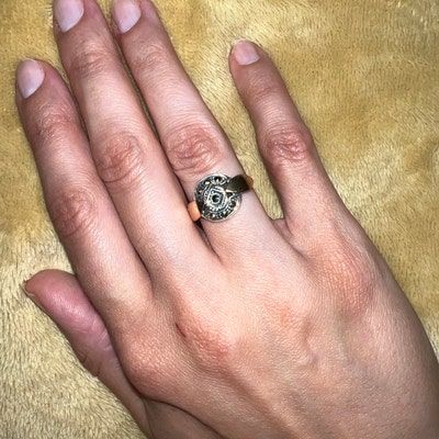 Century-old Vintage Ring, Gold Ring, Sterling Silver Ring Antique Ring ...