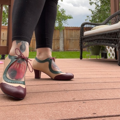 Vintage Inspired Black Shoes Genuine Leather Shoes Women - Etsy