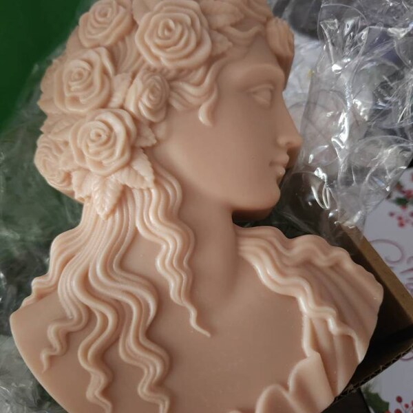 Elegant Goddess Bust Candle - Unique Decorative Sculptural Candle With ...