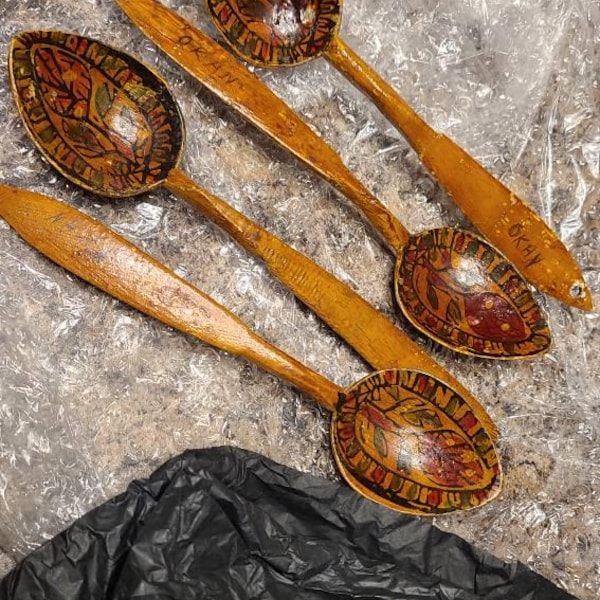 Antique Chinese Lacquered Papier Mache Boxes With Mother of Pearl Inlay ...