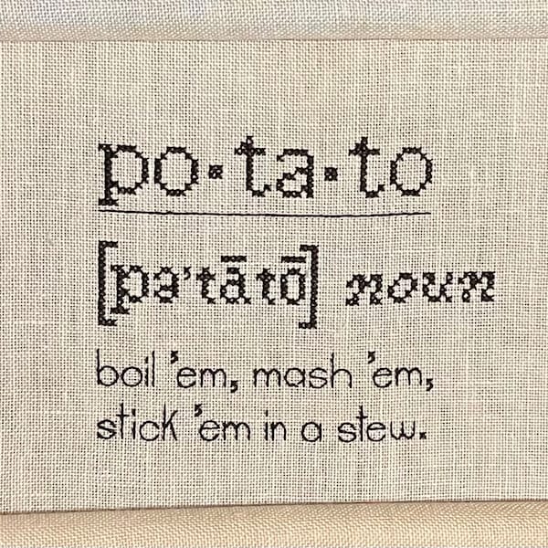 Potato Samwise Quote, Cross Stitch PATTERN Instant Download Samwise ...