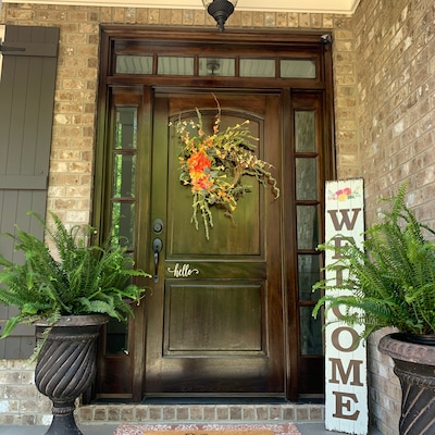 Hello Decal Goodbye Decal Rustic Decor Farmhouse Decor - Etsy