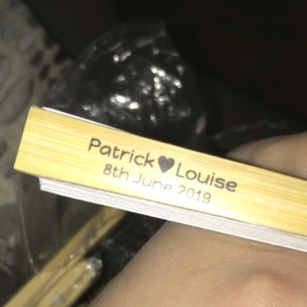 Wedding Fan Label, Hand Fan Label,program Fan Label,personalized Fan ...