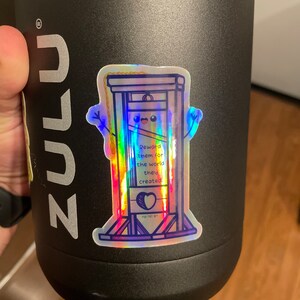 Guillotine Sticker Reward Them for the World They Created Holographic ...