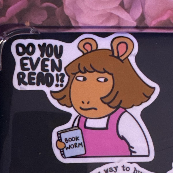 Do You Even Read Sticker, DW Sticker, Library Card DW, Arthur Sticker ...