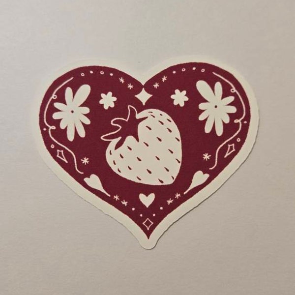 Strawberry Miffy Vinyl Sticker Waterproof, Cute Sticker, Laptop ...