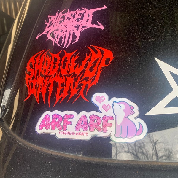 Knocked Loose Lyric Holographic Stickers- Arf Arf, Counting Worms, A ...