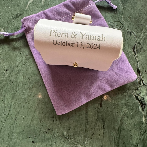 Personalised Leather Ring Box-dog Proposal Engagement Ring Box-ring ...