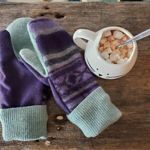 Upcycled Wool Sweater Mitten Pdf Pattern INSTANT DOWNLOAD - Etsy