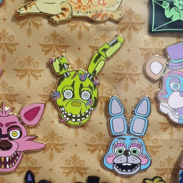 FNAF Enamel Pins // Kawaii Five Nights at Freddy’s Security Breach - Etsy