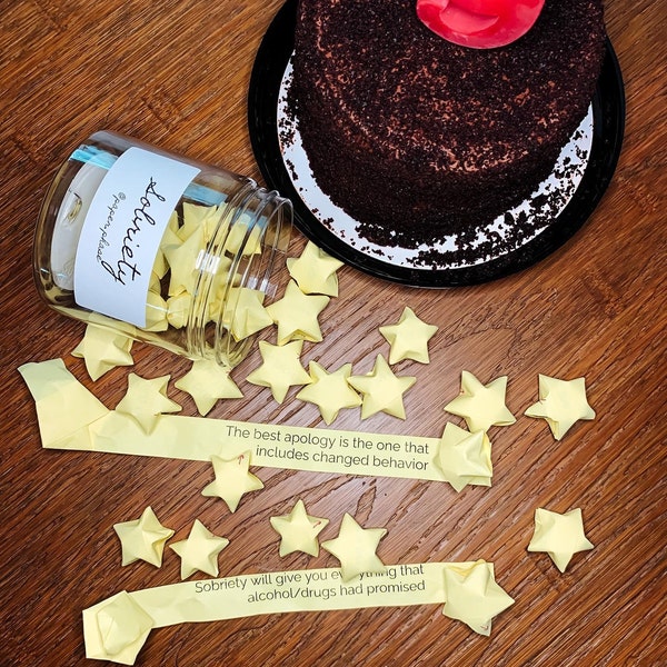 Wellness Jar - A Jar of Paper Stars Filled With Motivational Quotes of ...