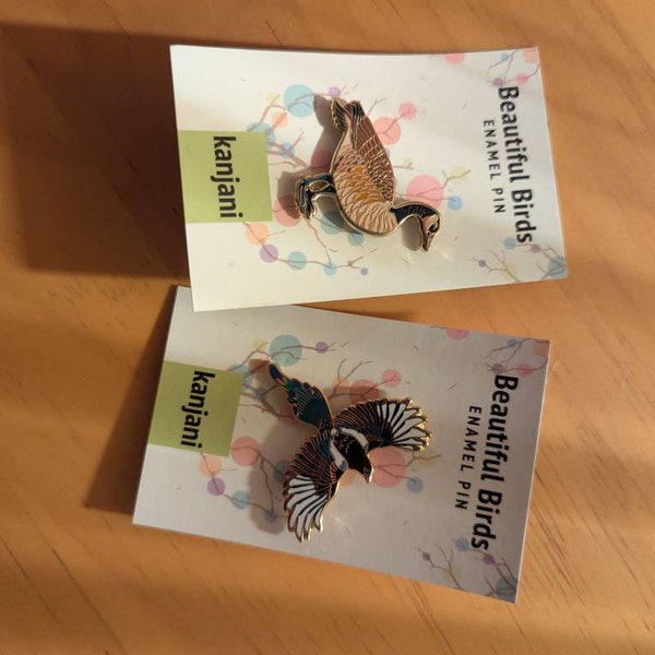 Red Northern Cardinal V.2 Enamel Pin Badge, Gift for Him, Gift for Her ...