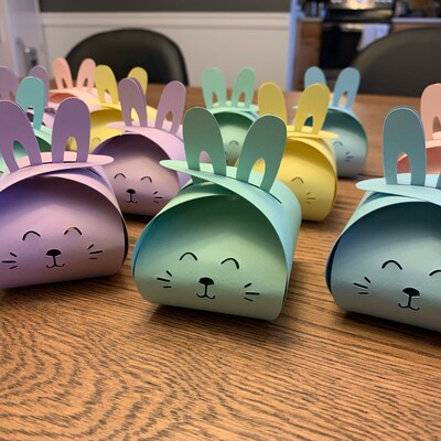 Easter Bunny Box Template SVG, Gift Box SVG, Party Favor, Box Template ...