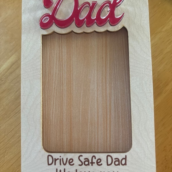 Personalized Drive Safe Daddy Car Visor Clip, Custom Photo Car Visor ...