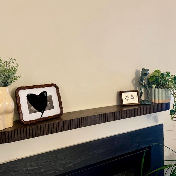 Custom Rounded Fluted Floating Shelf - Etsy