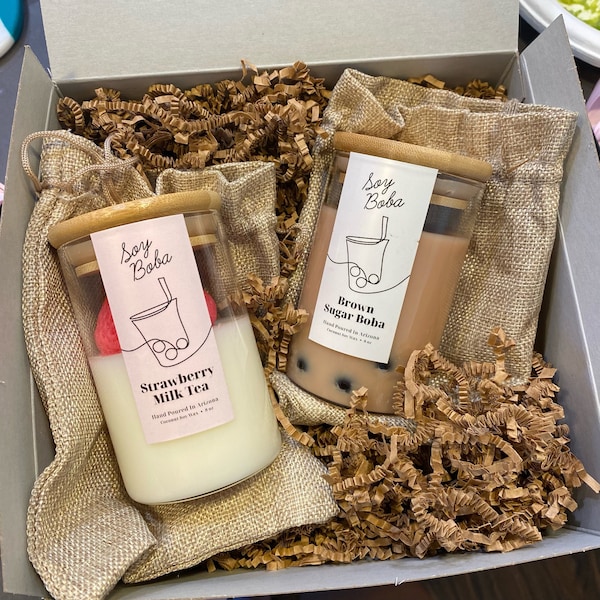 Brown Sugar Milk Tea Candle Coconut Soy Wax 8oz - Etsy