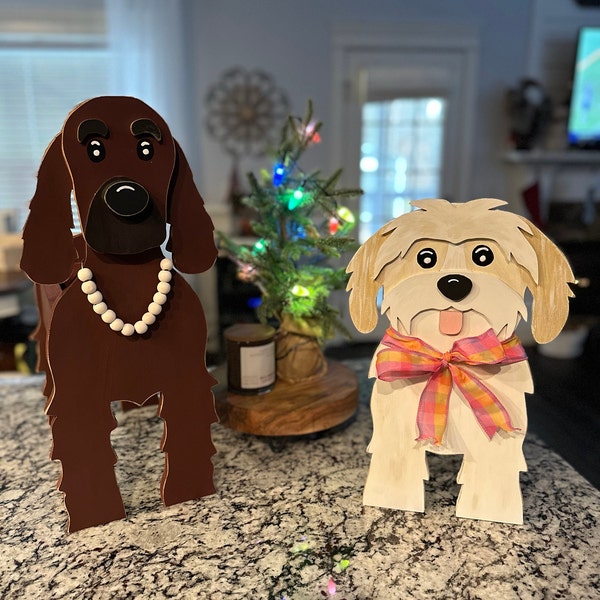 Pattern for Cutting Wood Planter Cocker Spaniel Dog, for Band Saw or ...