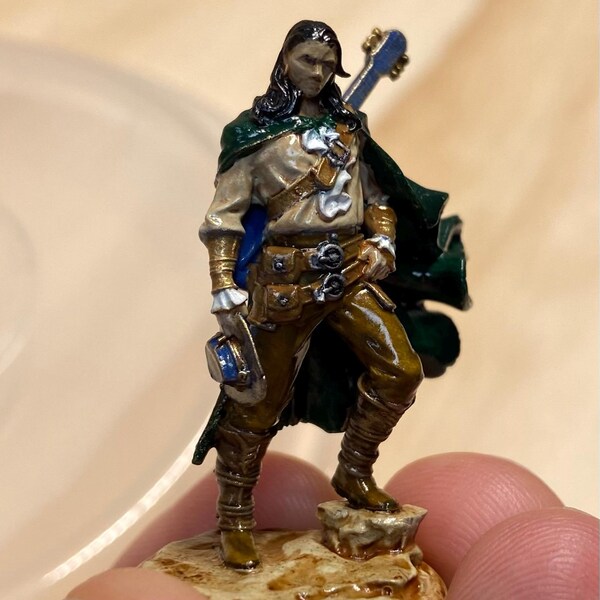 Elf Lancer Miniature 32mm Scale Tabletop Gaming Dnd Miniature Dungeons ...