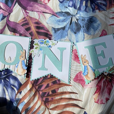 Peter Rabbit Inspired Birthday Banner, Peter Rabbit Bunting ...