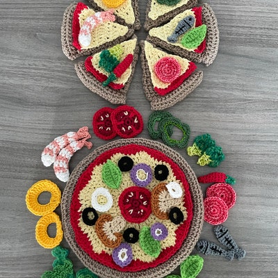Crochet Pattern Sandwich Coaster Set Crochet Lettuce, Fried Egg ...