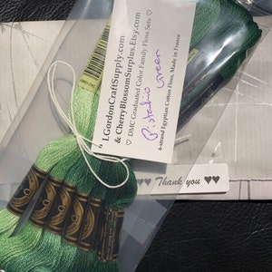 DMC Graduated Shade Set Chartreuse DMC 14 15 16 704 703 - Etsy