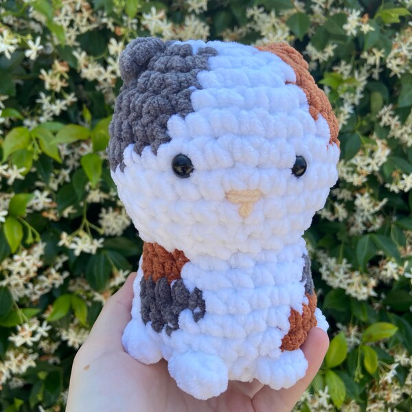 No Sew Crochet Calico Cat and Solid Colored Cat 2 in 1 PDF PATTERN no ...