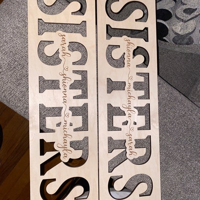 Personalized Sister Wood Sign Home Decor Gift for Sister - Etsy