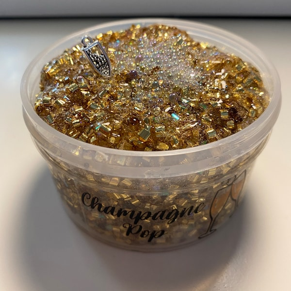 Champagne Pop, Bingsu Slime, Celebration Slime, Clear Slime, Gifts ...
