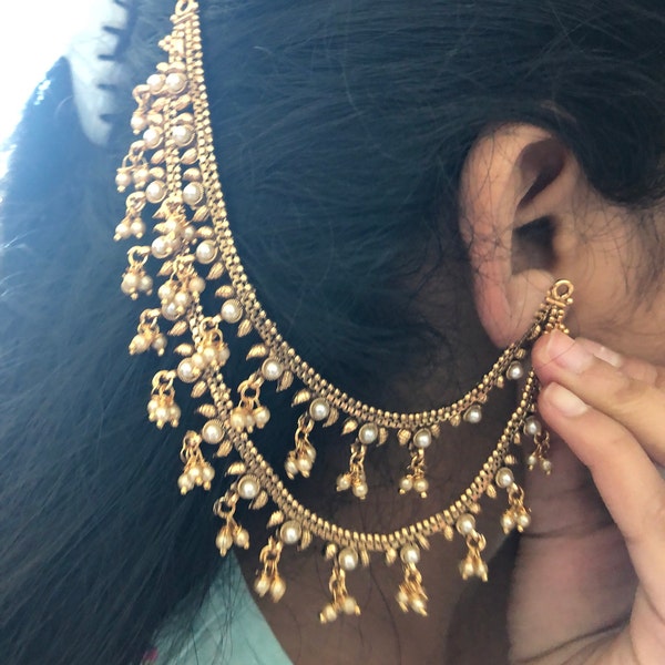 Punjabi Style Pippal Patti Gold Plated Necklace Set, Punjabi Wedding ...