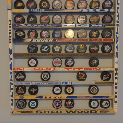Hockey Puck Display holds 64 Pucks - Etsy