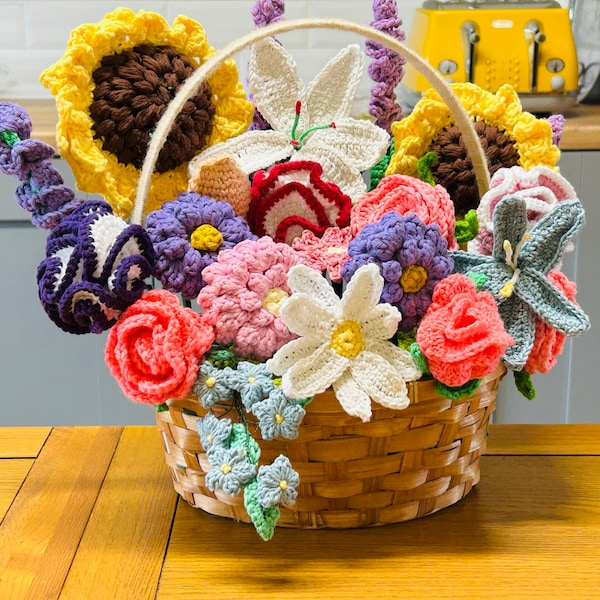 Crochet Lavender English Pattern (video), Amigurumi Lavender Flower ...