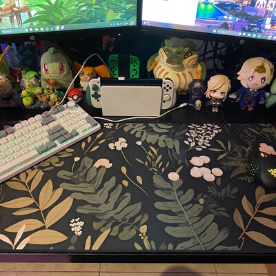 Bubble Milk Tea Desk Mat, Cute Boba Tea Mouse Pad, Dreamy Light Pink ...