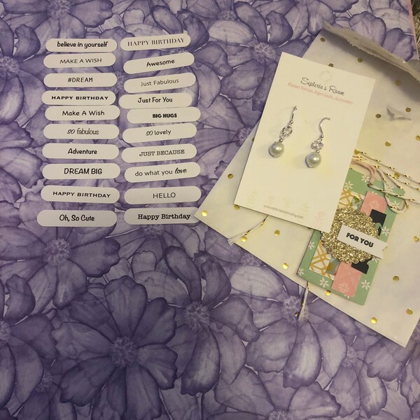 DIY KIT - Ticket Strip Embellishment Pk of 3/ephemera/papercraft ...