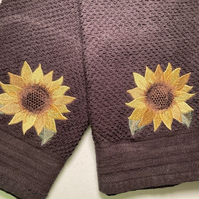 Sunflower Machine Embroidery Design 3 Sizes - Etsy