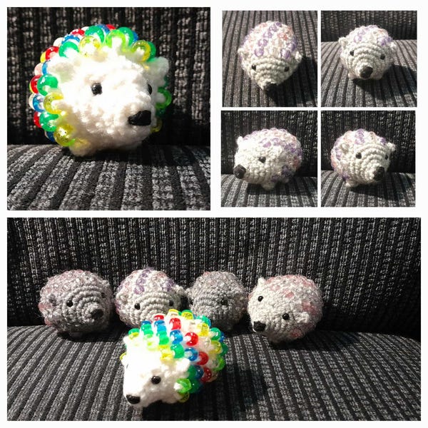 Beaded Fidget Hedgehog Crochet Pattern | Crochet Fidget Toy | Fidget ...