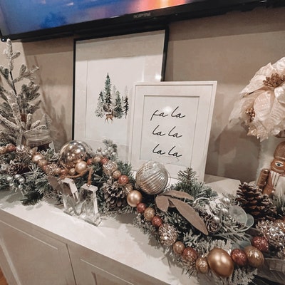 Fa La La La Print Christmas Printable Wall Art Christmas Decor ...