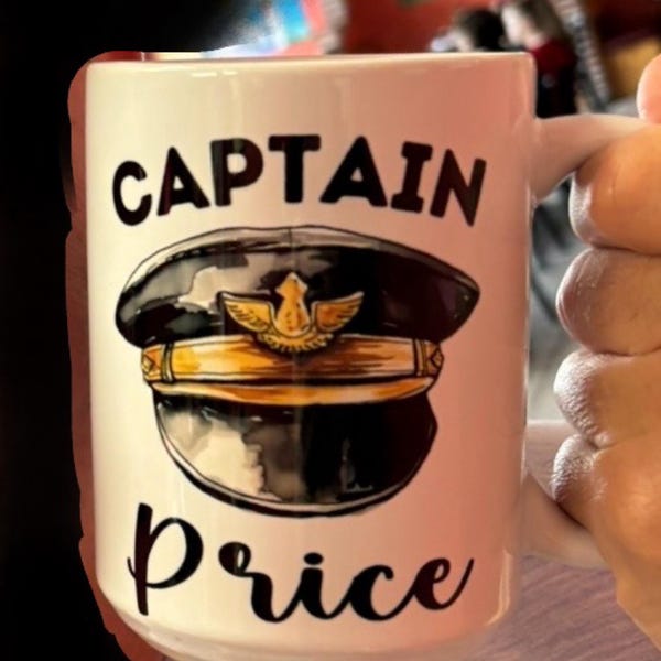 Pilot Mug - Personalized Pilot Gift - Custom Captain Mug - Pilot Coffee ...