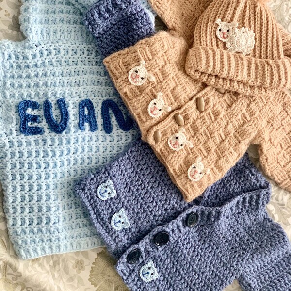 1 Applique Letters, Crochet Applique, 1 Alphabet Letter, Cardmaking ...