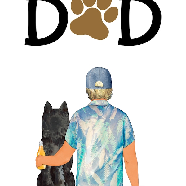 Custom Father’s Day Card From Dog, Doggy Dad | Father’s Day From Dog ...