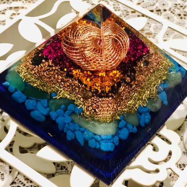 Good Day Sunshine Vortex Orgone Pyramid - 3.5 Inch Base - Etsy