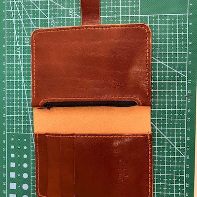 Leather Vertical Zipper Wallet PDF Pattern Card Wallet Pattern Handmade ...