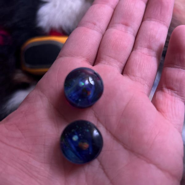 Spacey Nebula Glass Plugs, 1 Pair, Double Flare - Etsy