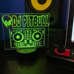 DJ Board Night Light, Personalized Free, LED Night Lamp, With Remote ...