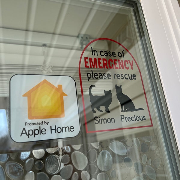 Protected by Apple Homekit INSIDE Interior Home Security Sticker - Etsy
