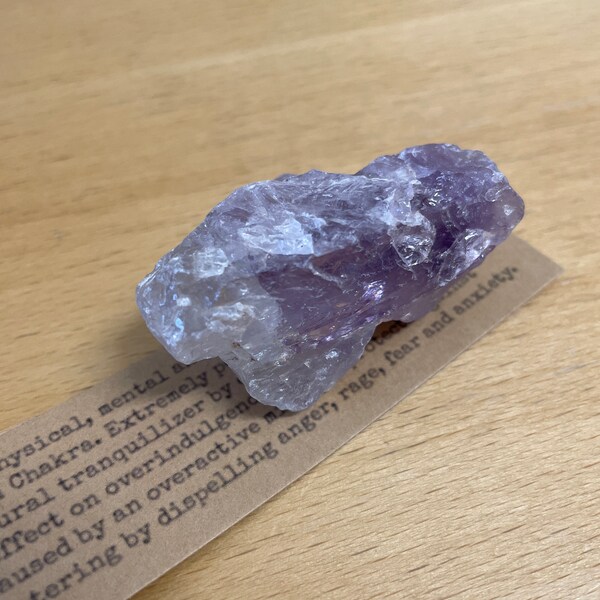 Purple Rough Amethyst, Raw Amethyst Chunk, Amethyst Rocks, February Birthstone Raw, Rough ...