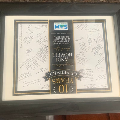 20 Year Work Anniversary Print, 20 Years of Service, Customizable ...