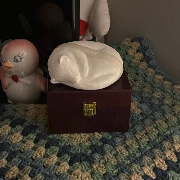 Frenchie Cremation Urn in Stoneware - Etsy